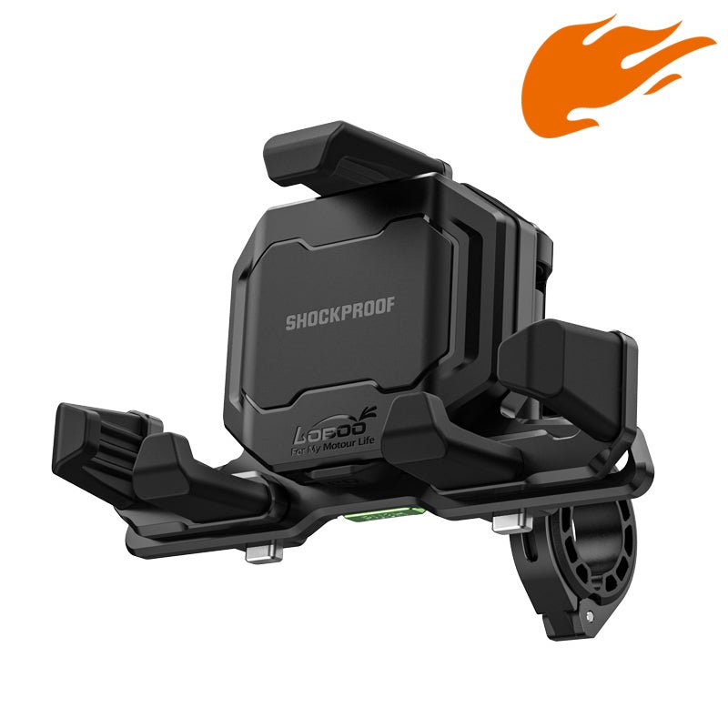 LOBOO PH06 Motorcycle Phone Holder – Adjustable Anti-Vibration Mount w
